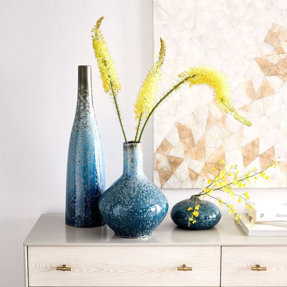 Reactive Glaze Vases - Ocean | West Elm United Kingdom