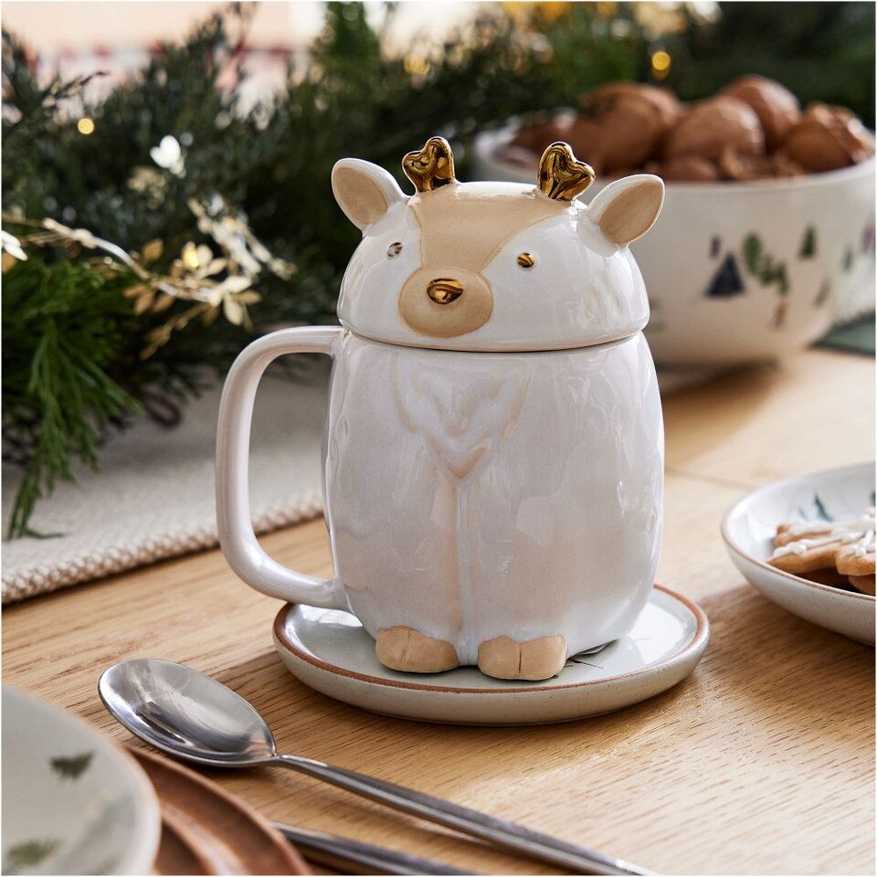 Reindeer Figural Mug - West Elm UK