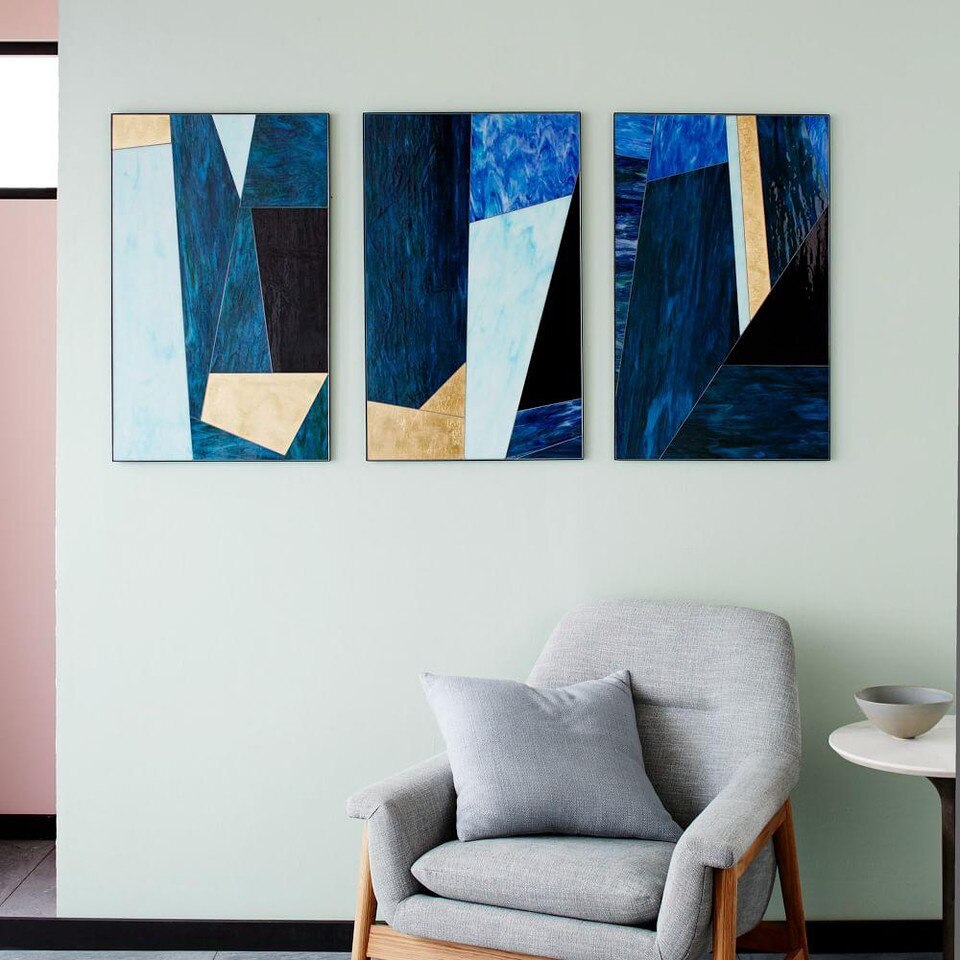 Roar + Rabbit Glass Triptych, | West Elm UK