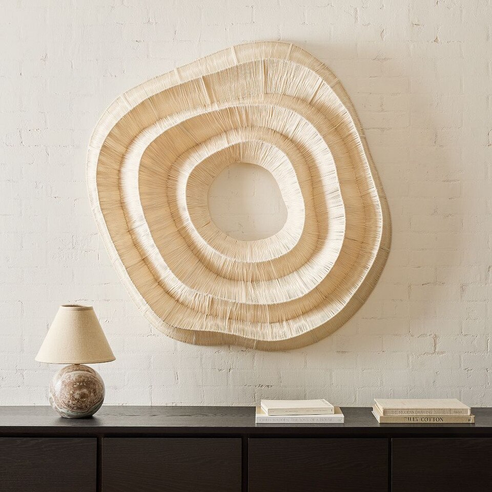 Round Geode Fibre Wall Art | West Elm UK