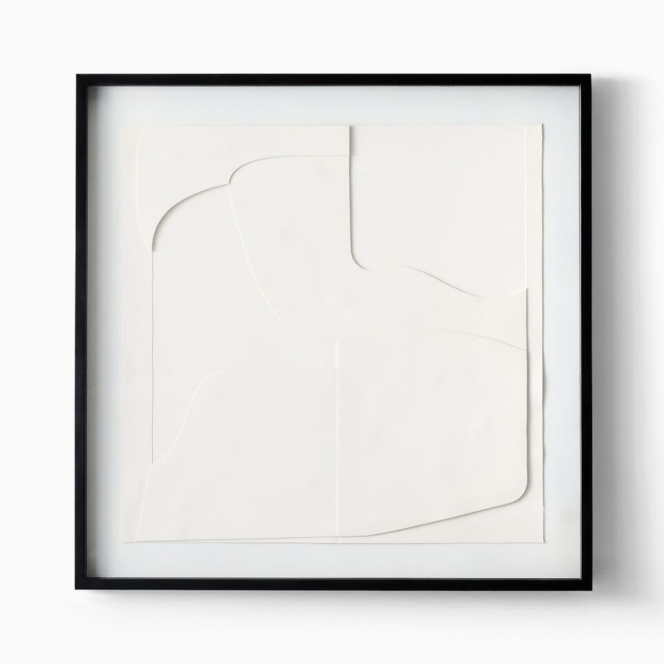 Rowan Layered Paper Wall Art - Modern Artisan Decor | West Elm UK