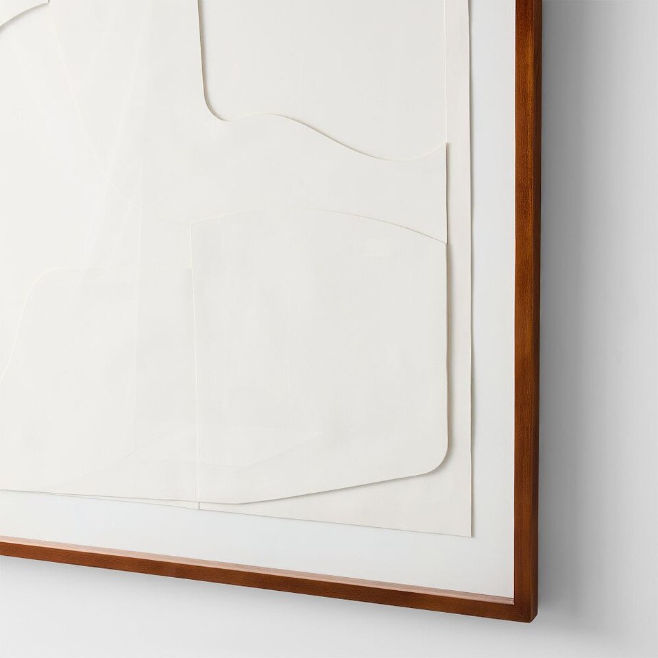 Rowan Layered Paper Wall Art - Modern Artisan Decor | West Elm UK