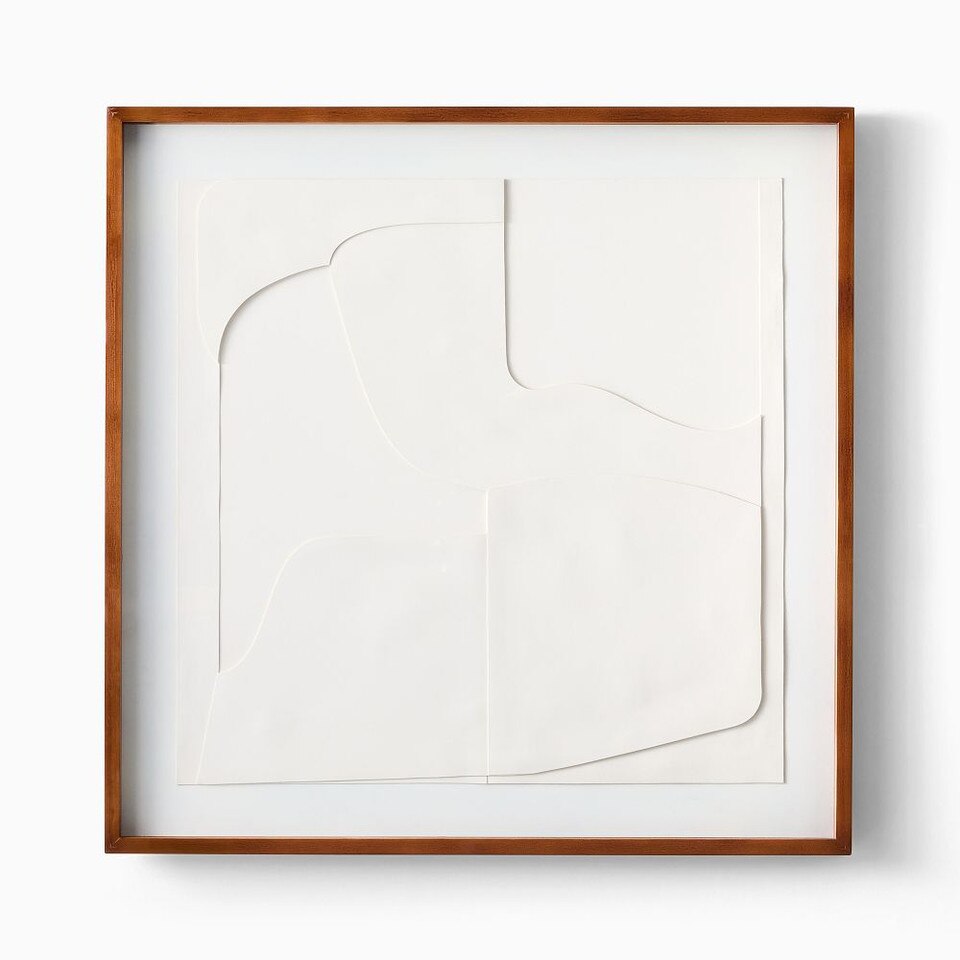 Rowan Layered Paper Wall Art - Modern Artisan Decor | West Elm UK