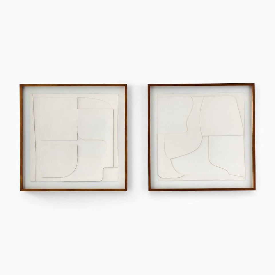 Rowan Layered Paper Wall Art - Modern Artisan Decor | West Elm UK