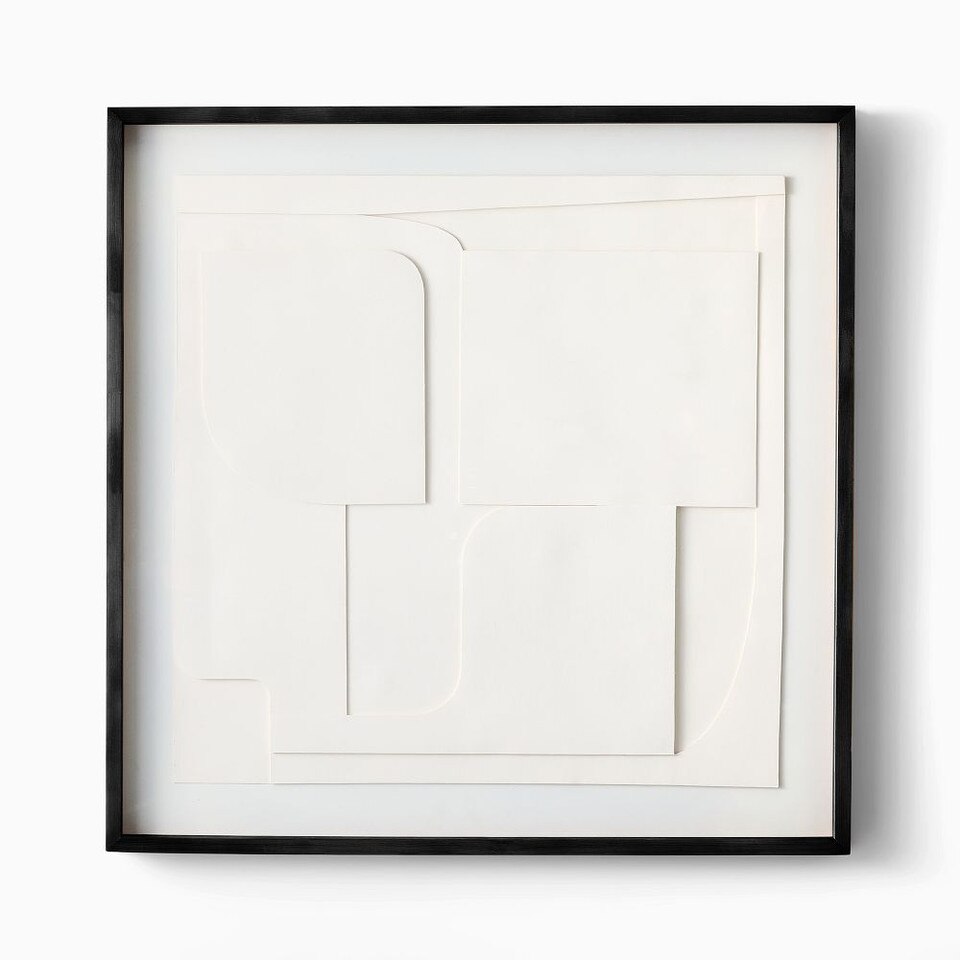 Rowan Layered Paper Wall Art - Modern Artisan Decor | West Elm UK