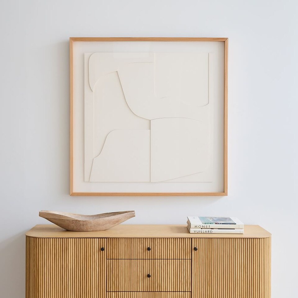 Rowan Layered Paper Wall Art - Modern Artisan Decor | West Elm UK