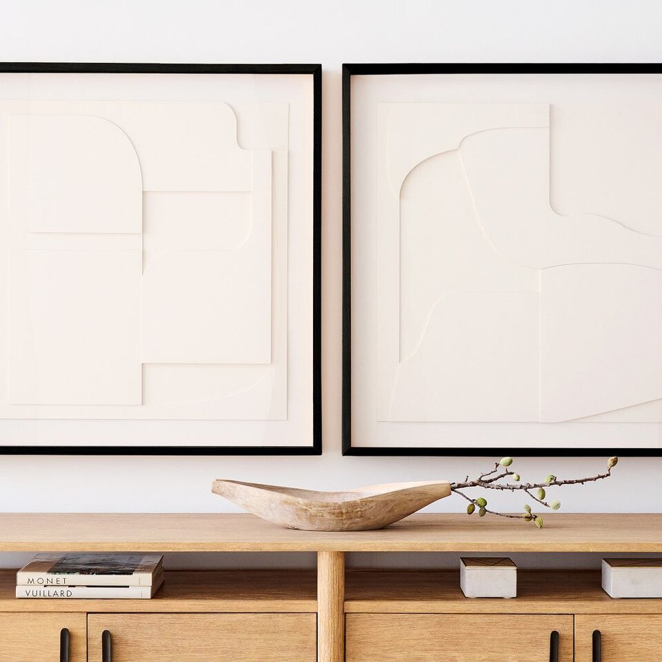 Rowan Layered Paper Wall Art - Modern Artisan Decor | West Elm UK