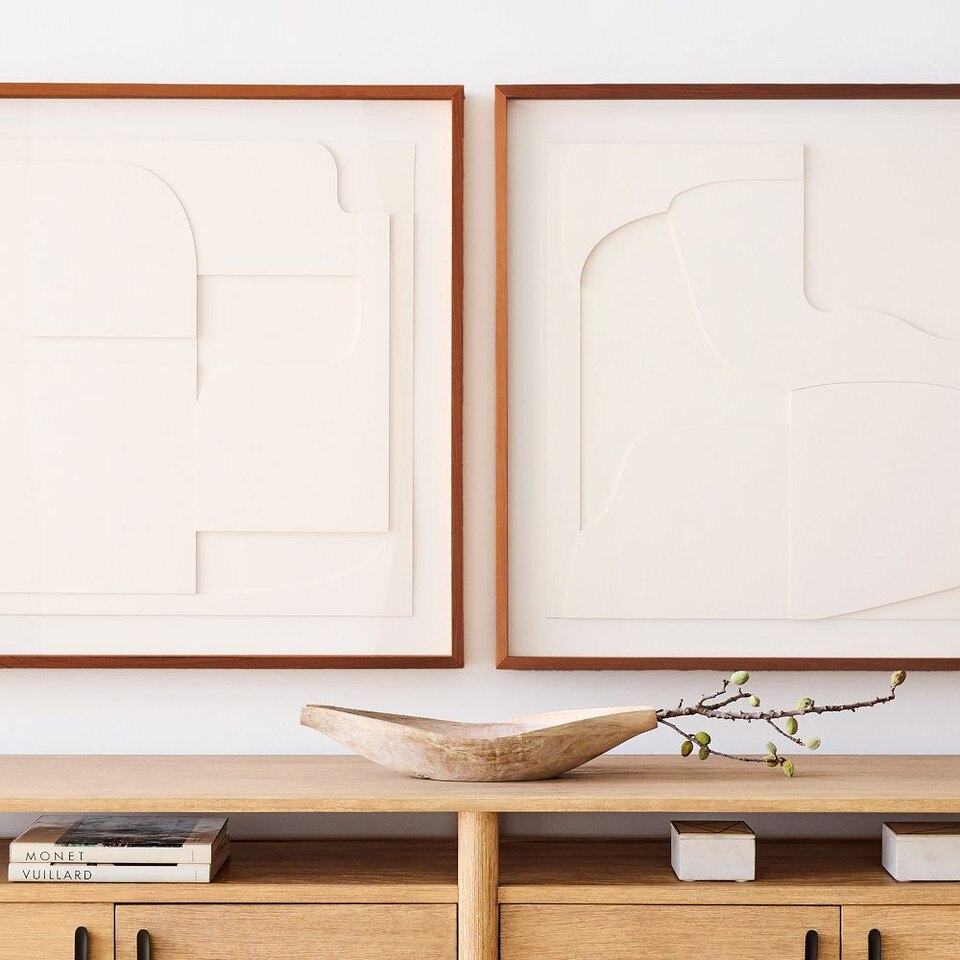 Rowan Layered Paper Wall Art - Modern Artisan Decor | West Elm UK