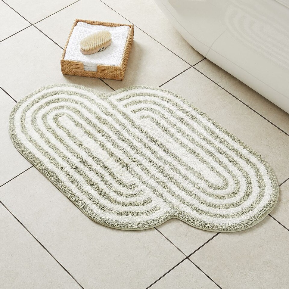 Runway Bath Mat - Plush & Absorbent Cotton Design | West Elm UK