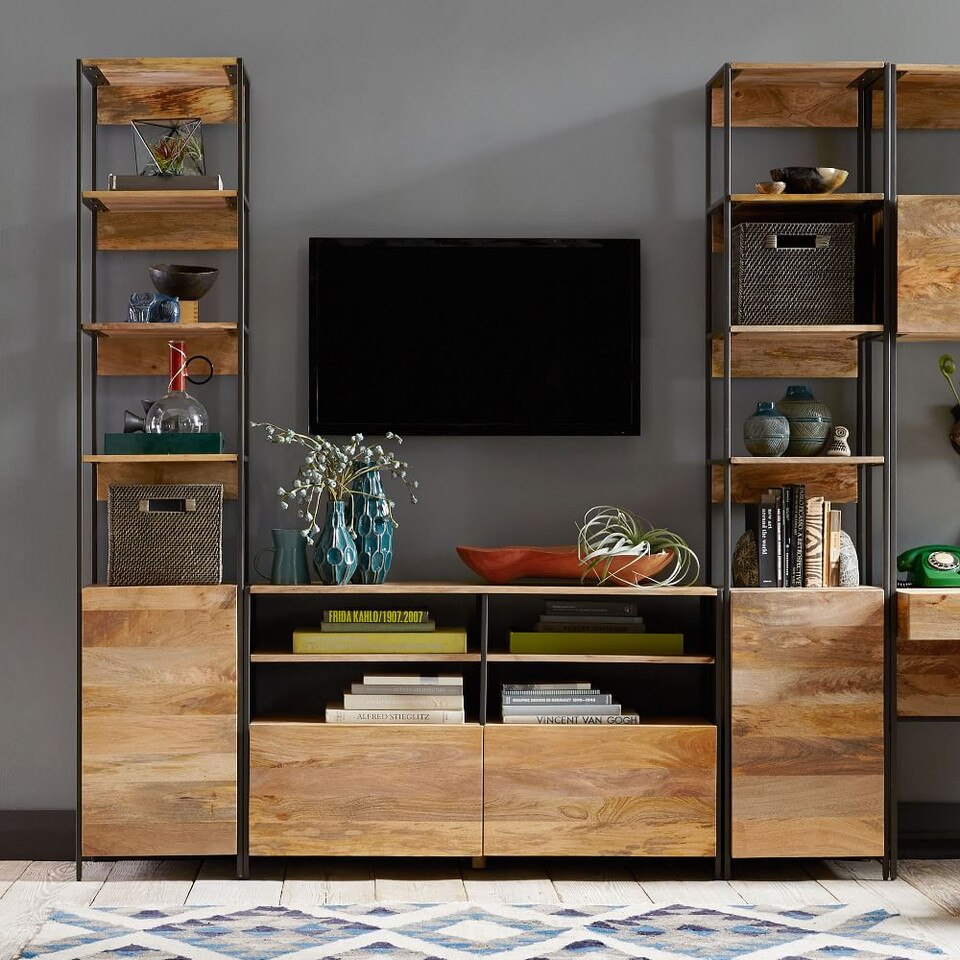 Industrial Modular 17" Open & Closed Storage - West Elm UK