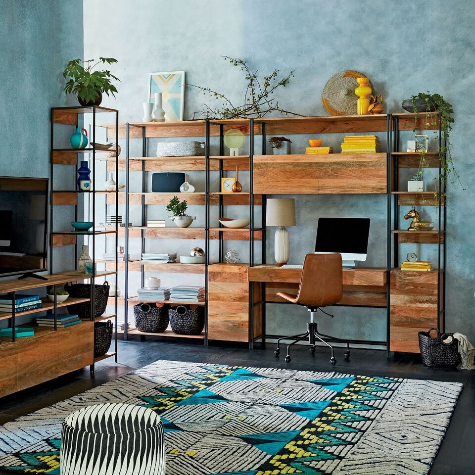 Industrial Modular 124 cm Desk - West Elm UK