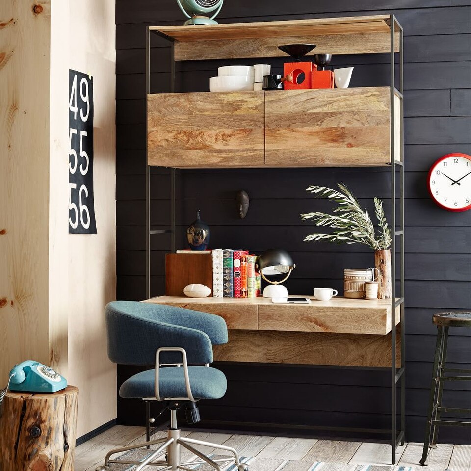 Industrial Modular 124 cm Desk - West Elm UK