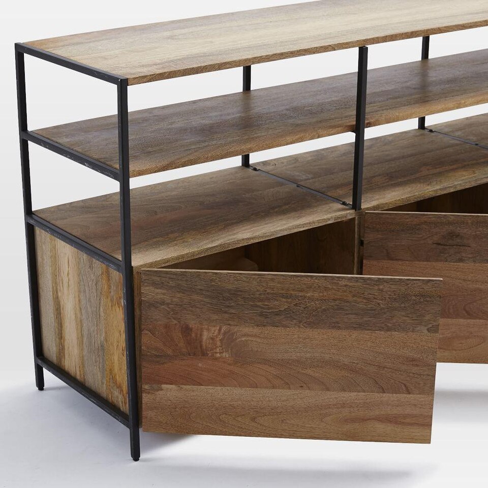 Industrial Modular Media Console (170 cm) | west elm United Kingdom