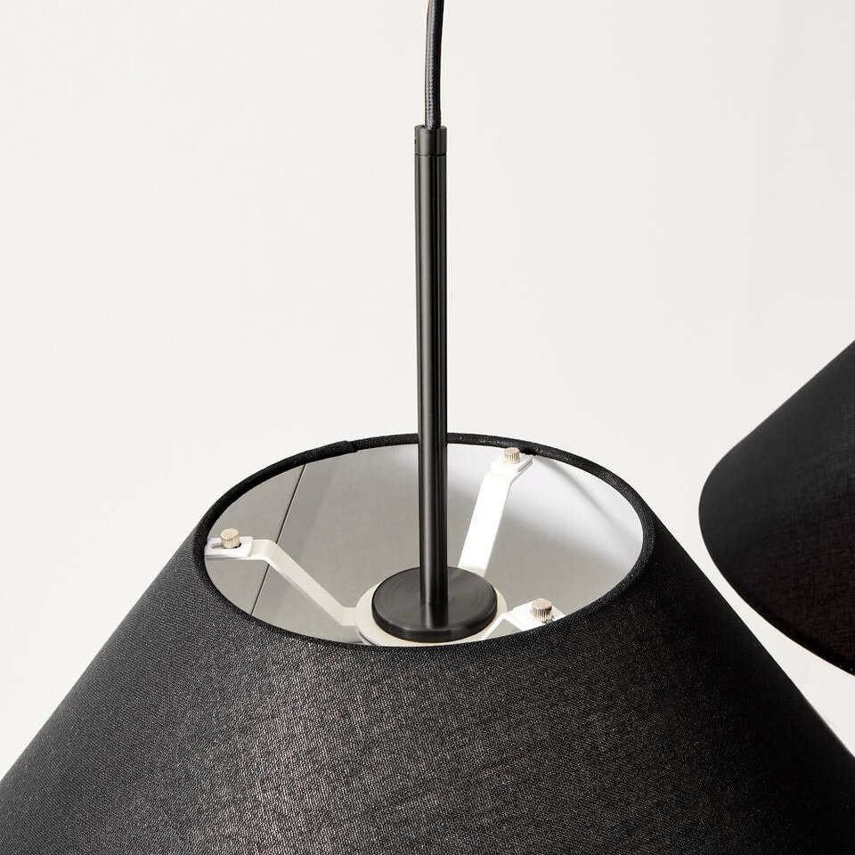 Sculptural 2-Light Cone Pendant - Modern Lighting | West Elm UK