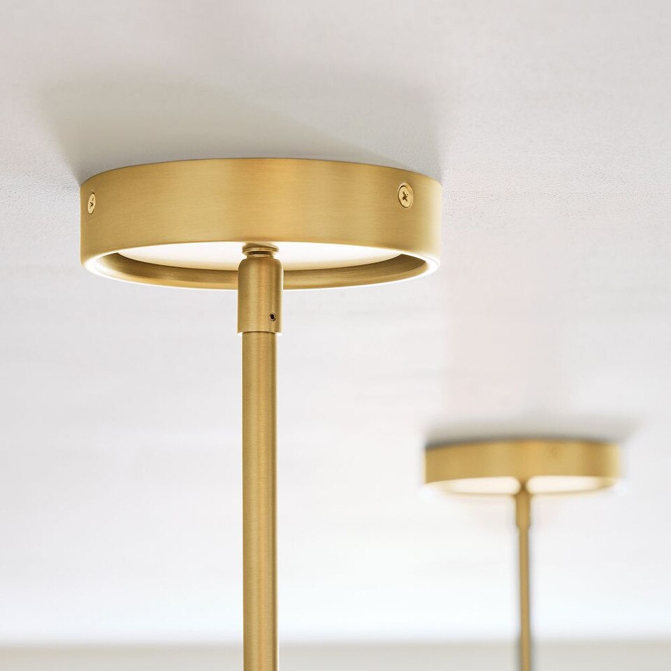 Sculptural Flat Bar Geo Pendant (20 cm − 38 cm) - West Elm UK