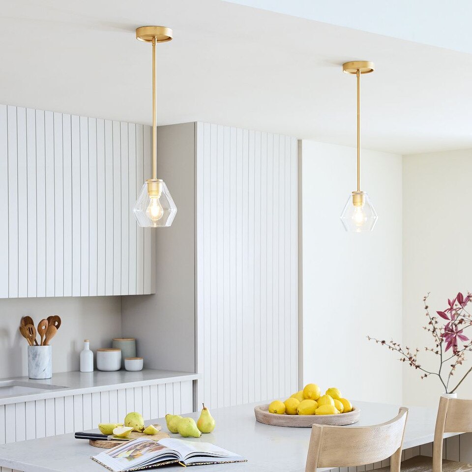 Sculptural Flat Bar Geo Pendant (20 cm − 38 cm) - West Elm UK