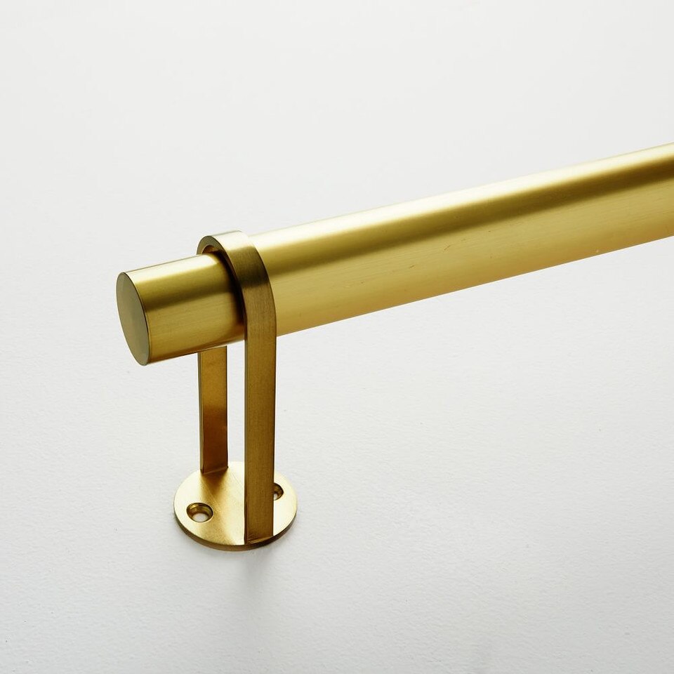 Simple Metal Curtain Pole | West Elm UK