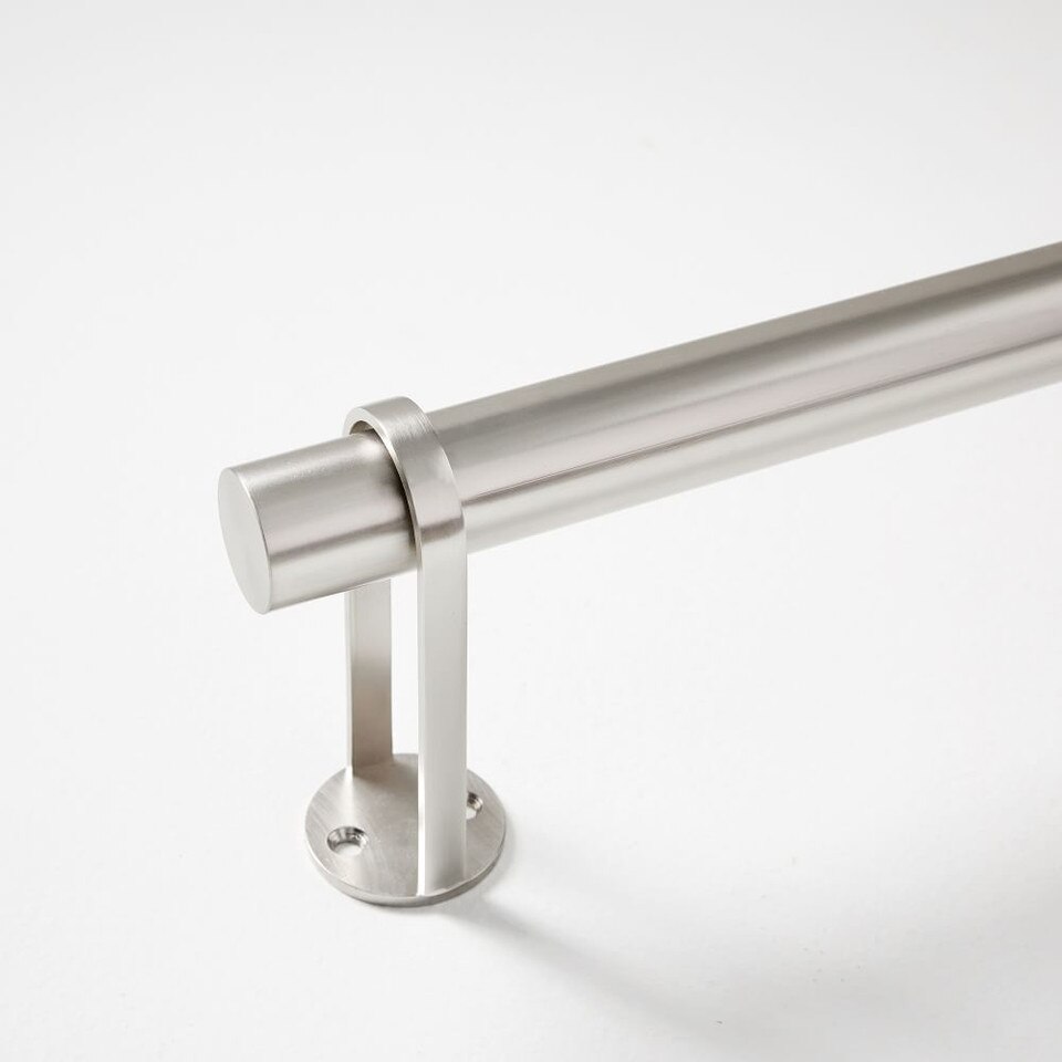 Simple Metal Rod - Brushed Nickel | west elm United Kingdom