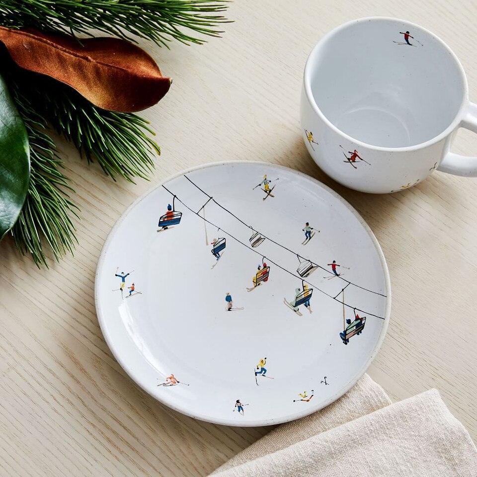 Ski Slope Salad Plate | West Elm UK