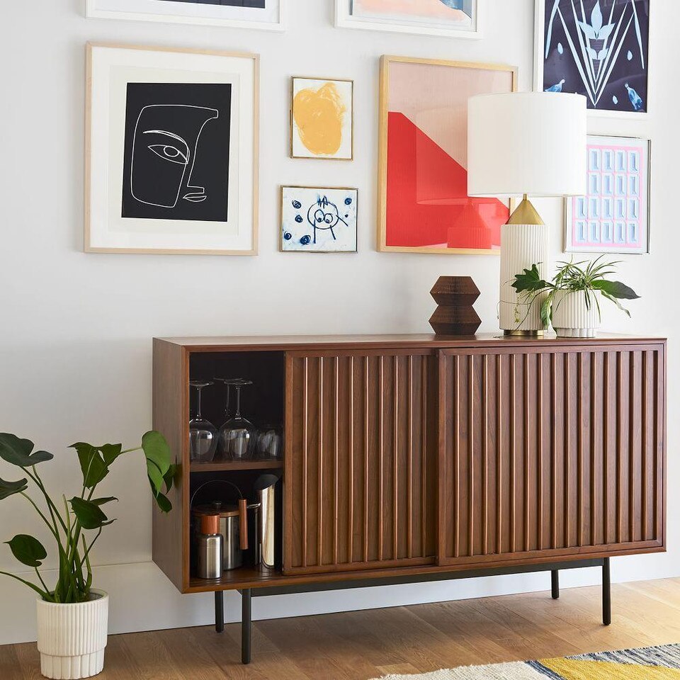 Slatted Sideboard - Walnut | West Elm UK