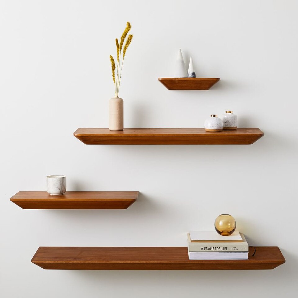 Slim Floating Shelf - Acorn | West Elm United Kingdom