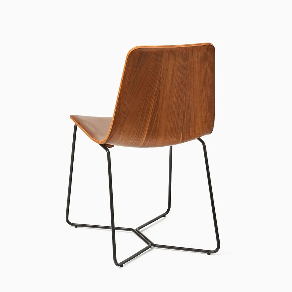 Slope Wood Shell Dining Chair - West Elm UK