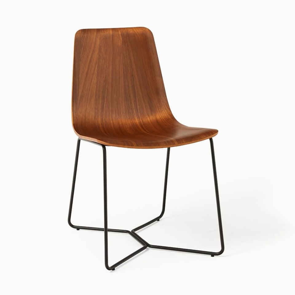 Slope Wood Shell Dining Chair - West Elm UK