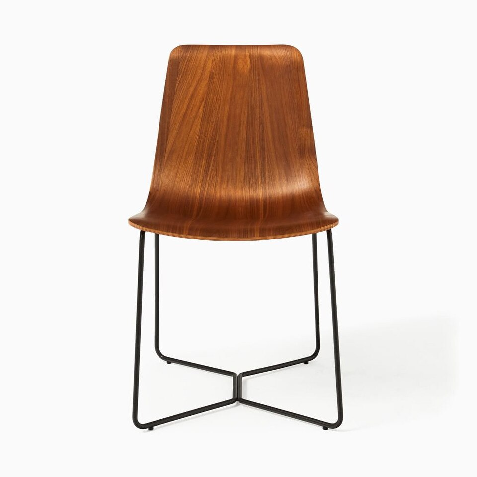 Slope Wood Shell Dining Chair - West Elm UK