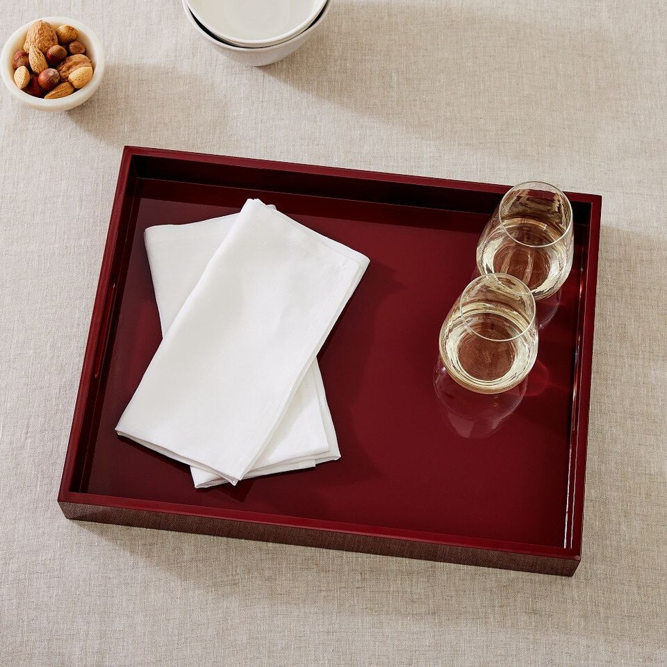 Lacquer Wood Trays (46 cm x 36 cm) - West Elm UK