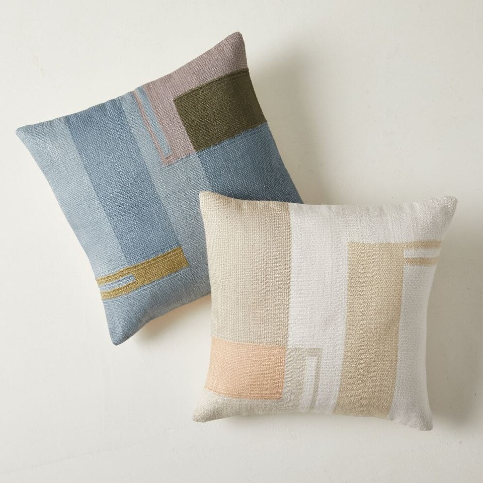 Soft Colorblock Pillow Cover | West Elm UK