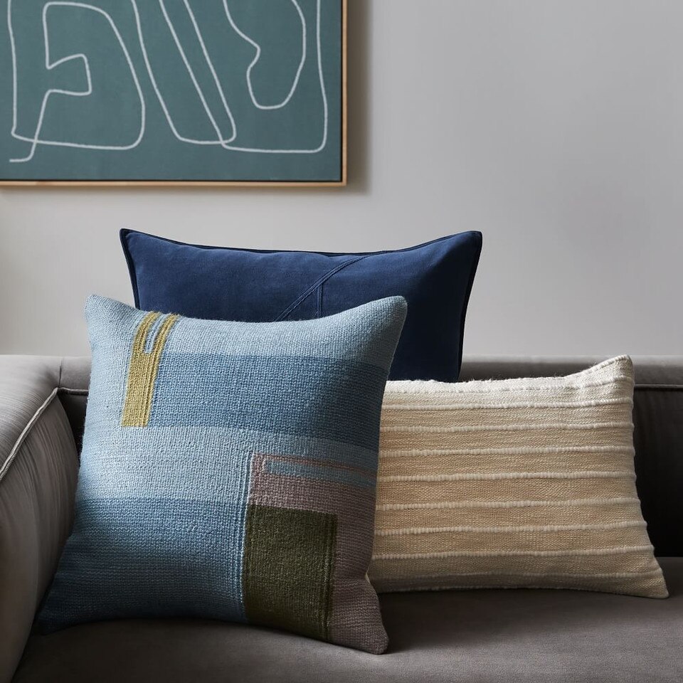 Soft Colorblock Pillow Cover - West Elm UK