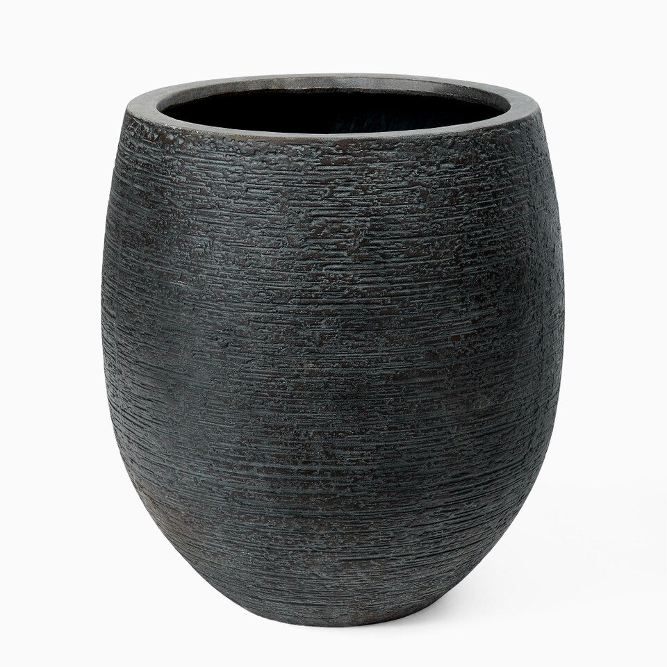 Curved Ficonstone Indoor/Outdoor Planters | West Elm UK