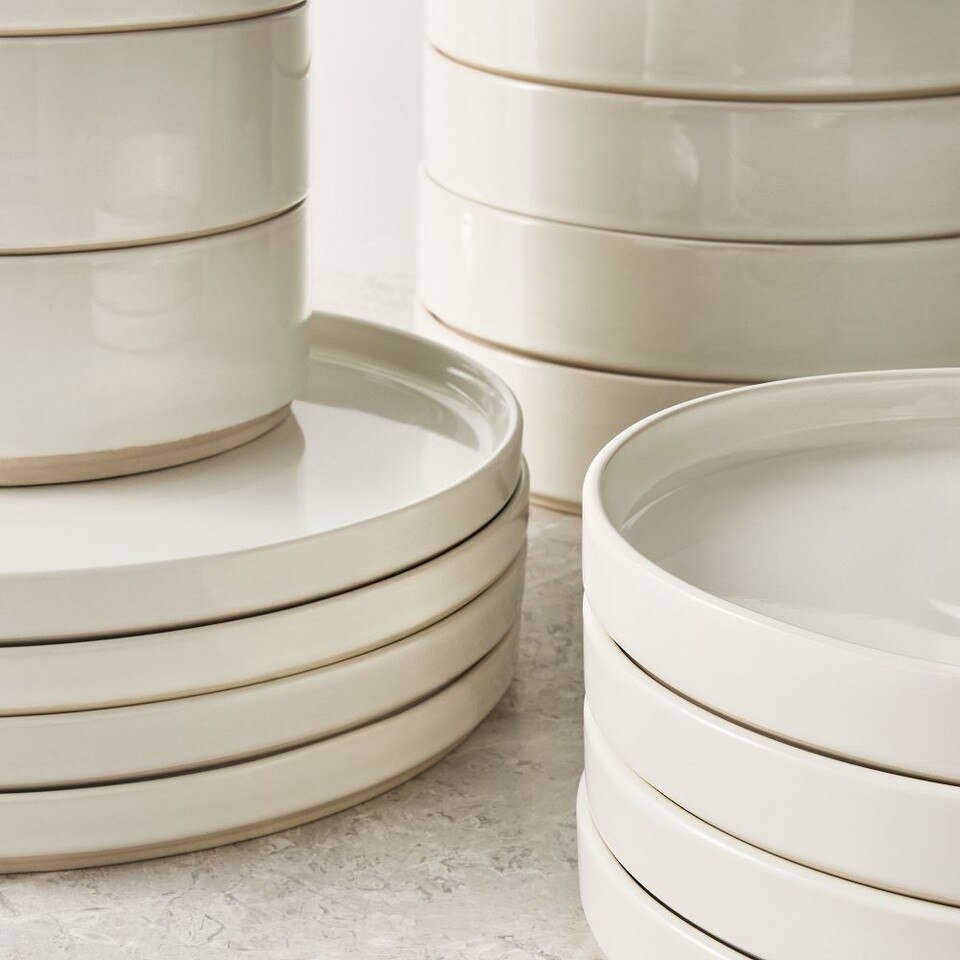 Straight-Sided Stoneware Dinnerware Collection | West Elm UK