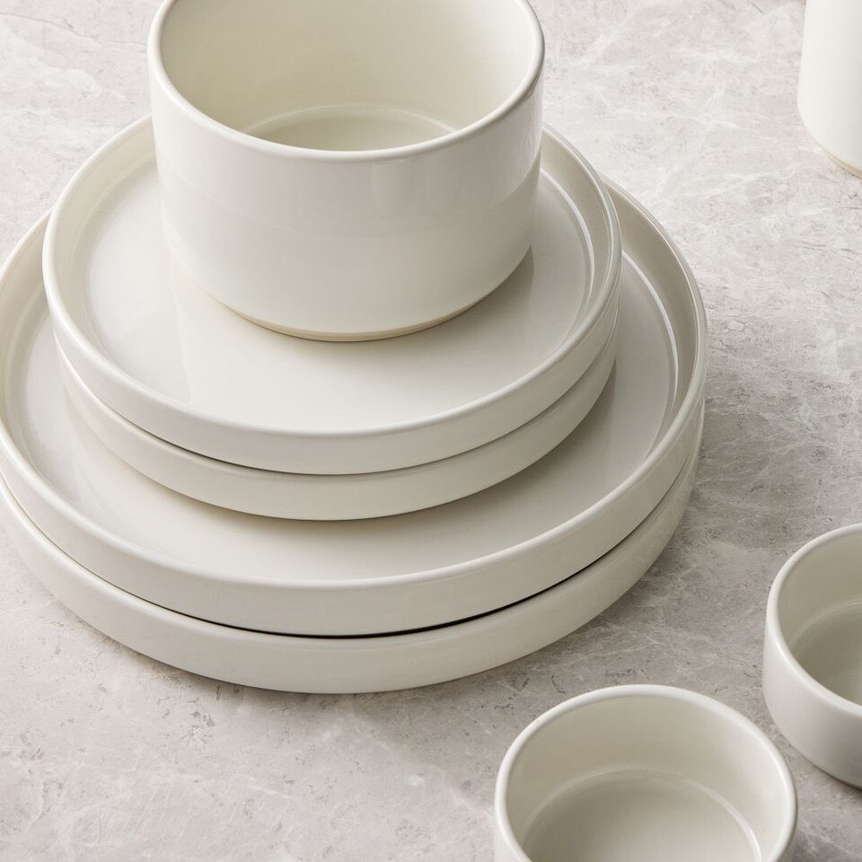 Straight-Sided Stoneware Dinnerware Collection | West Elm UK