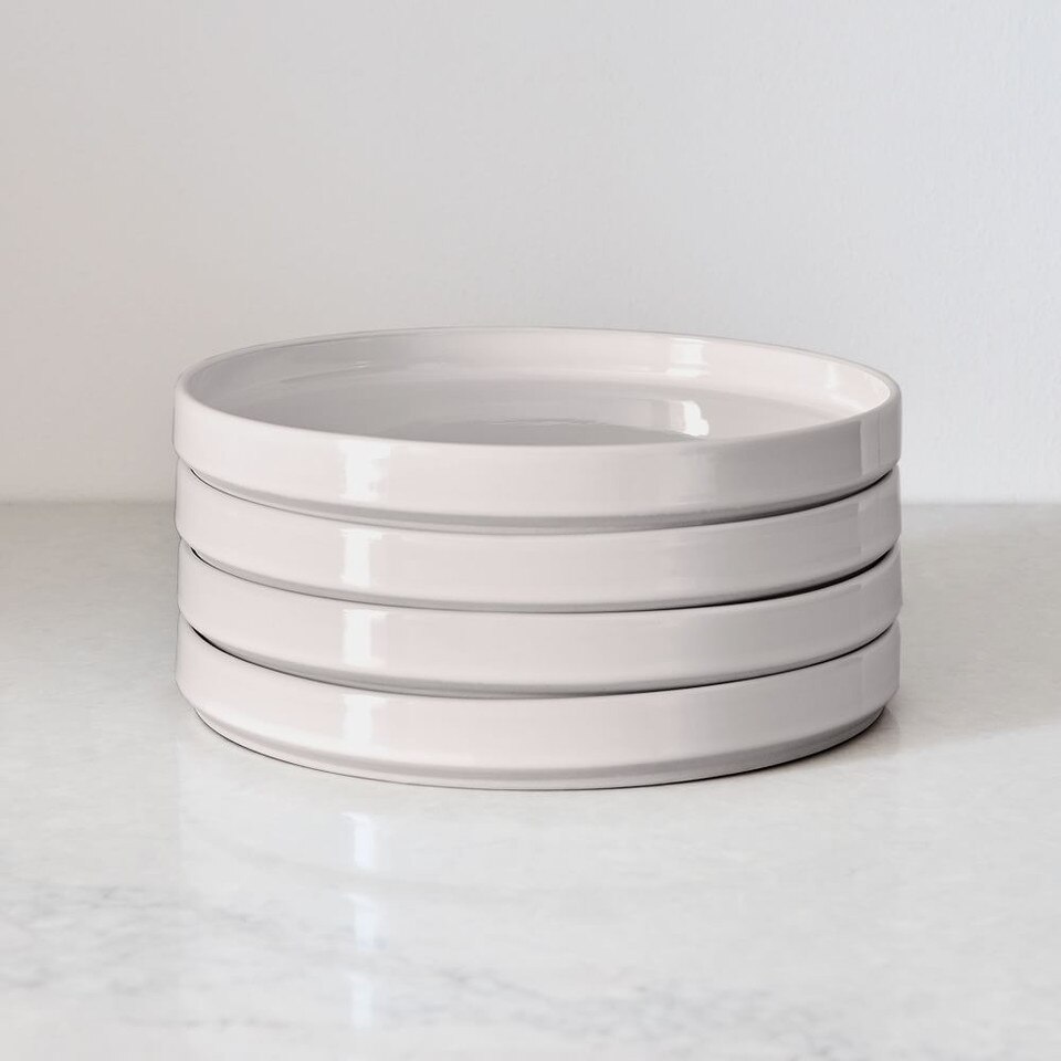 Straight-Sided Stoneware Salad Plates - West Elm UK