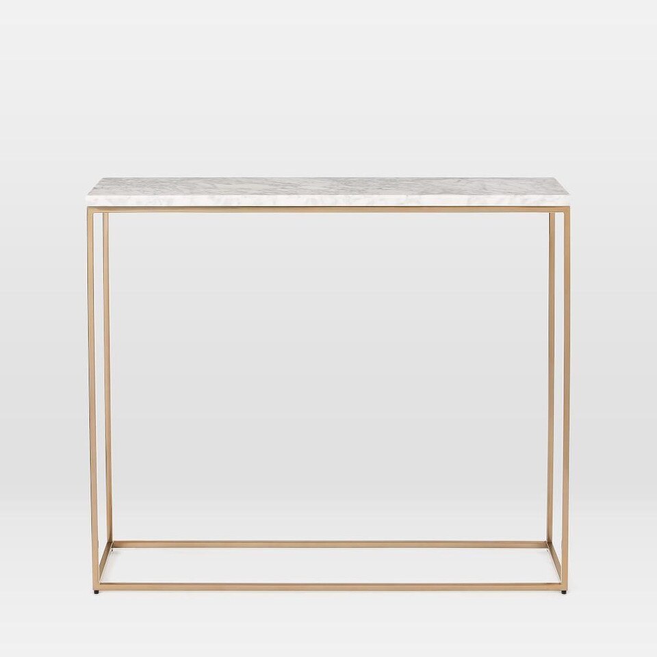 Streamline Console (91 cm) - Marble - West Elm UK