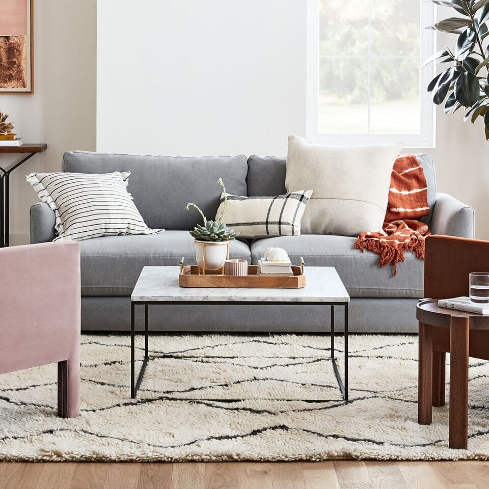 Streamline Square Coffee Table (81cm) | West Elm UK