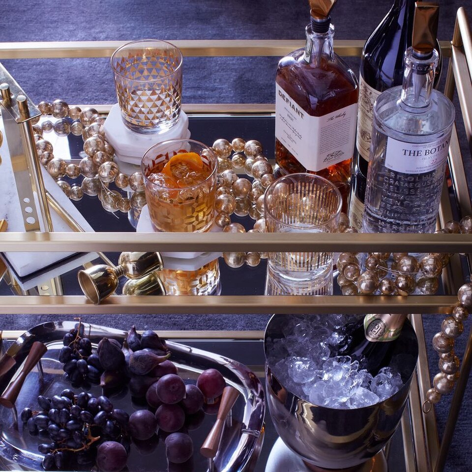 Terrace Bar Cart (71 cm)- West Elm UK