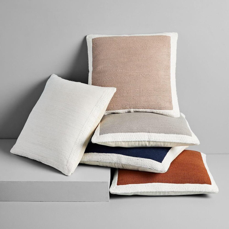 Textured Border Cushion Covers | West Elm UK