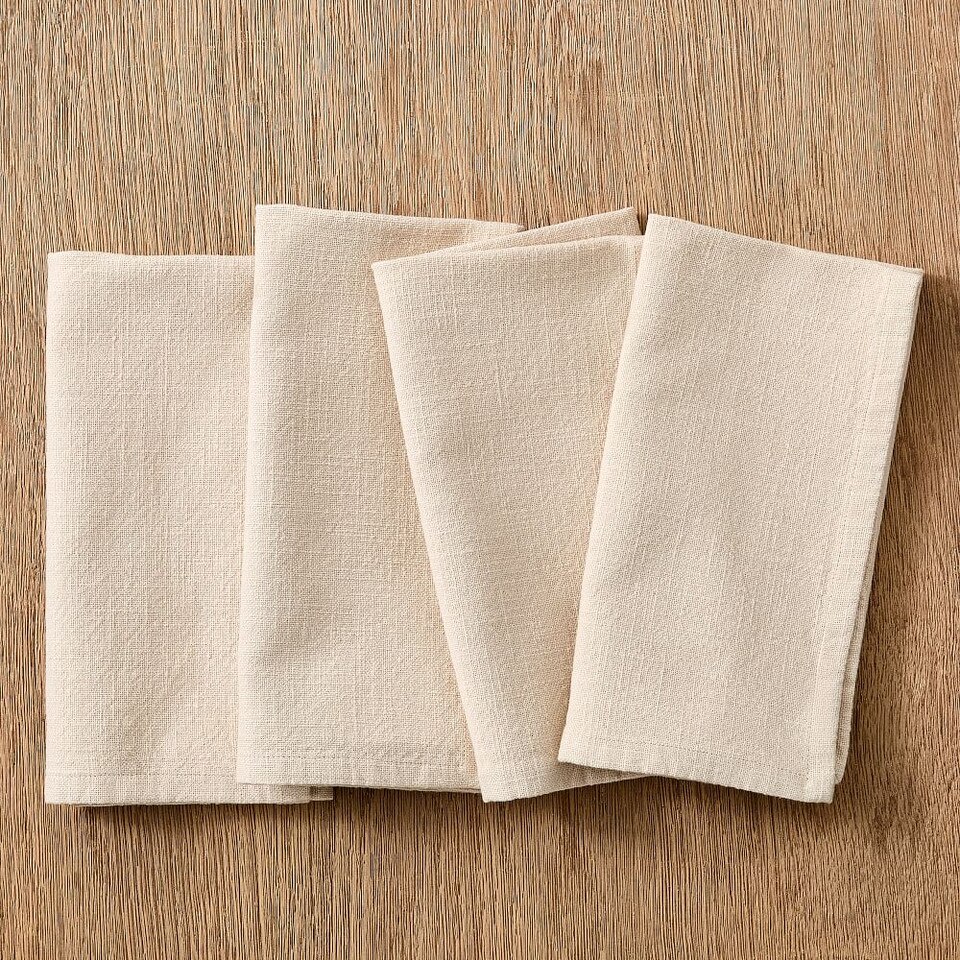 Slub Cotton Napkins (Set of 4) - West Elm UK