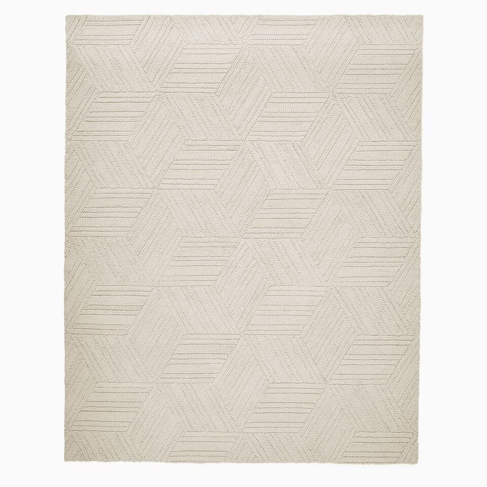 Textured Hexagon Rug | West Elm UK