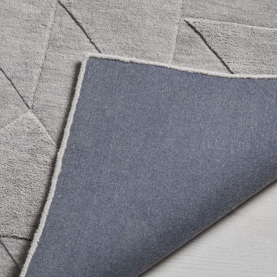 Carved Triangles Wool Nursery Rug | West Elm UK
