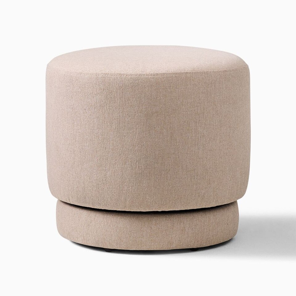 Viv Swivel Ottoman - West Elm UK