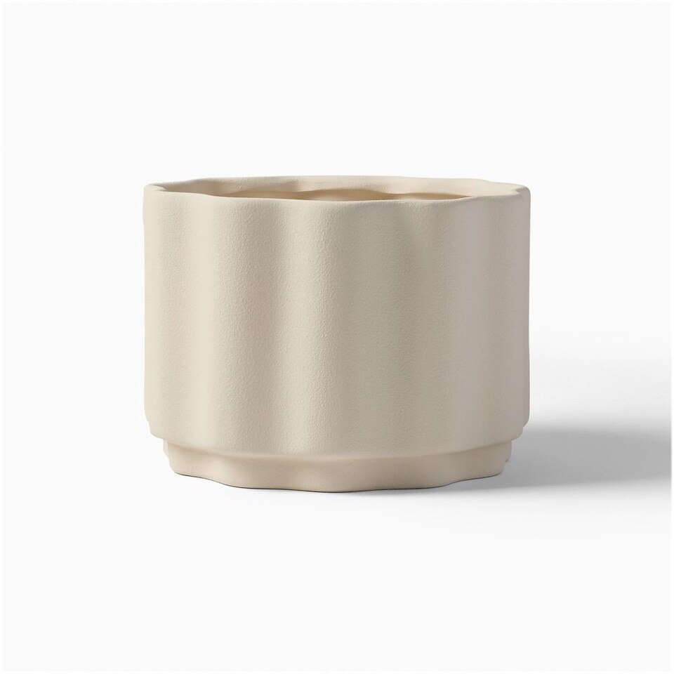 Wavy Ceramic Planters | West Elm UK