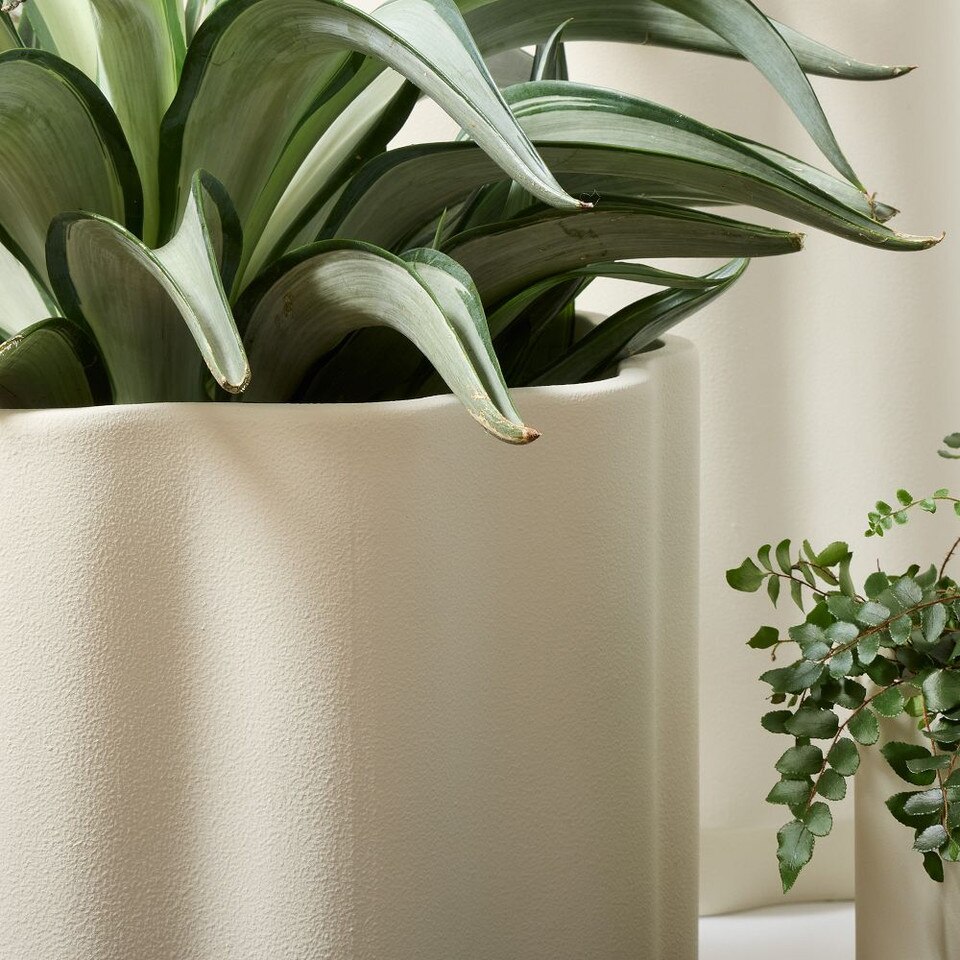 Wavy Ceramic Planters | West Elm UK