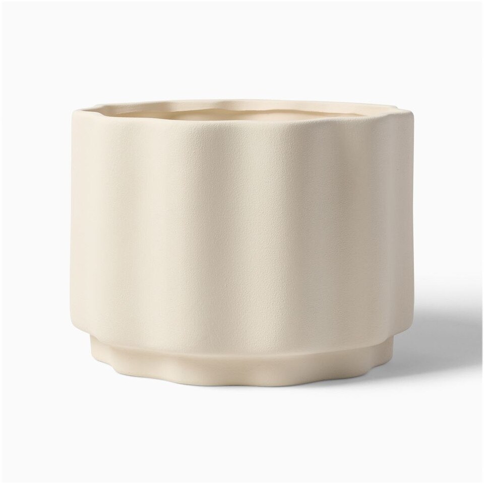 Wavy Ceramic Planters | West Elm UK