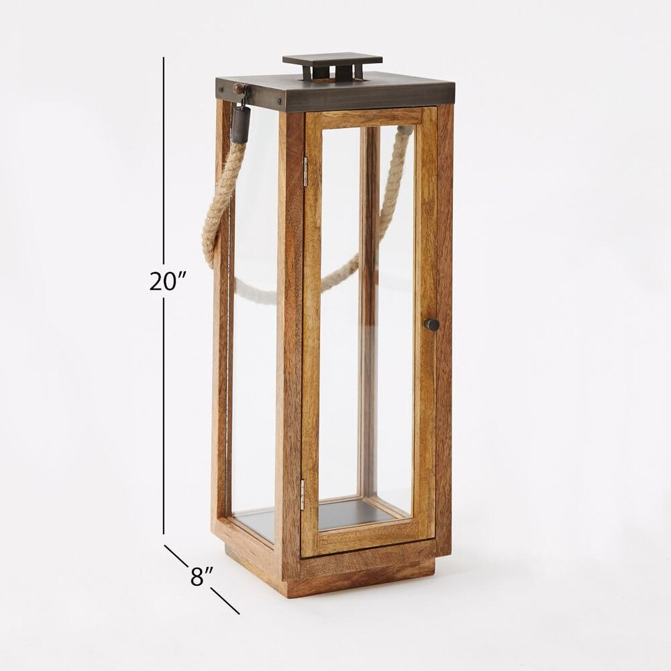 Wood + Rope Lanterns - West Elm UK