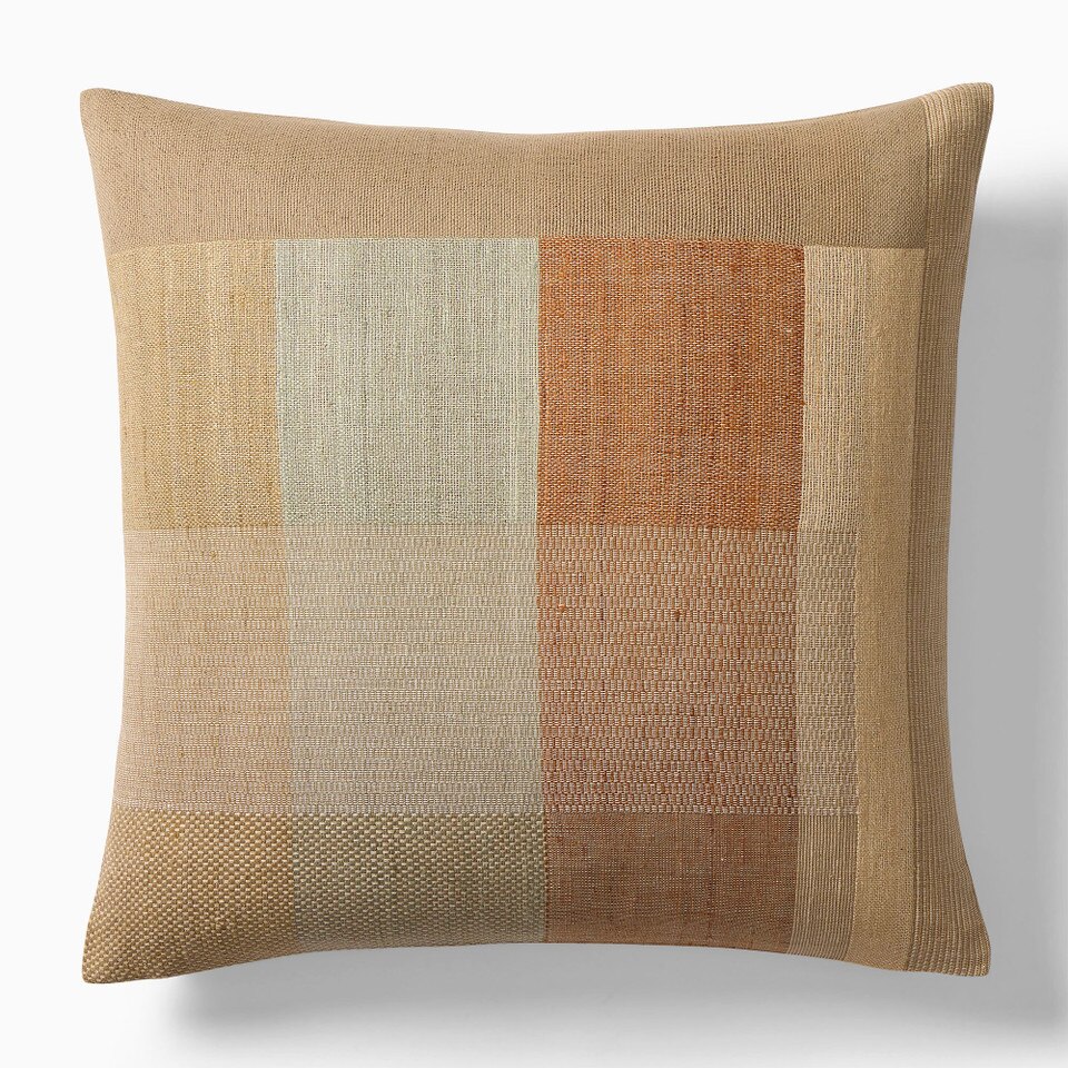 Woven Silk Patches Cushion Cover | West Elm UK
