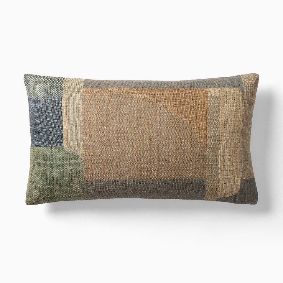 Woven Silk Patches Cushion Cover | West Elm UK