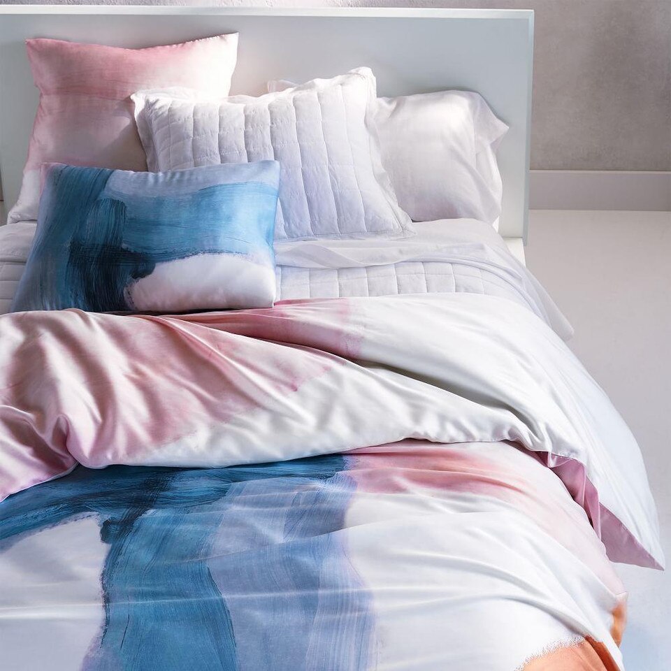 Zoe Bios TENCEL™ Umber Corner Duvet Cover + Pillowcases - Dusty Blush ...